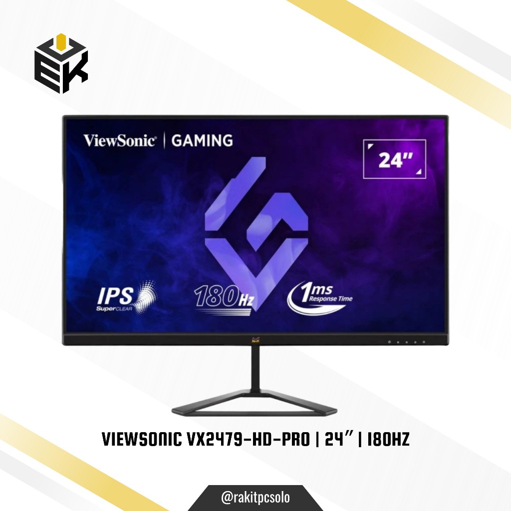 Jual Monitor Gaming ViewSonic VX2479-HD-PRO 24" 180Hz FHD IPS 1ms HDR10 ...