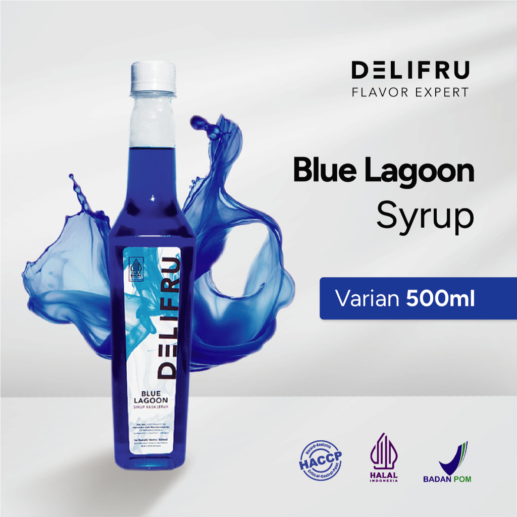 Jual Delifru Blue Curacao Syrup 500 ml - Sirup Kurasao Biru | Shopee ...