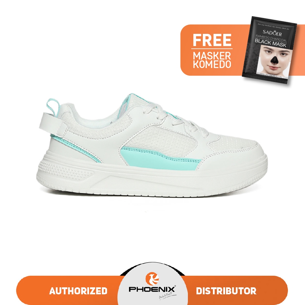 Jual Phoenix Fuji Sepatu Sneakers Wanita - White/Tosca | Shopee Indonesia