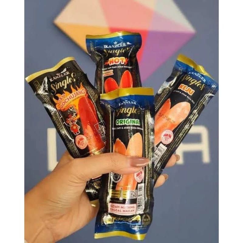 Jual sosis kanzler singles varian keju hot gochujang camilan sehat siap ...