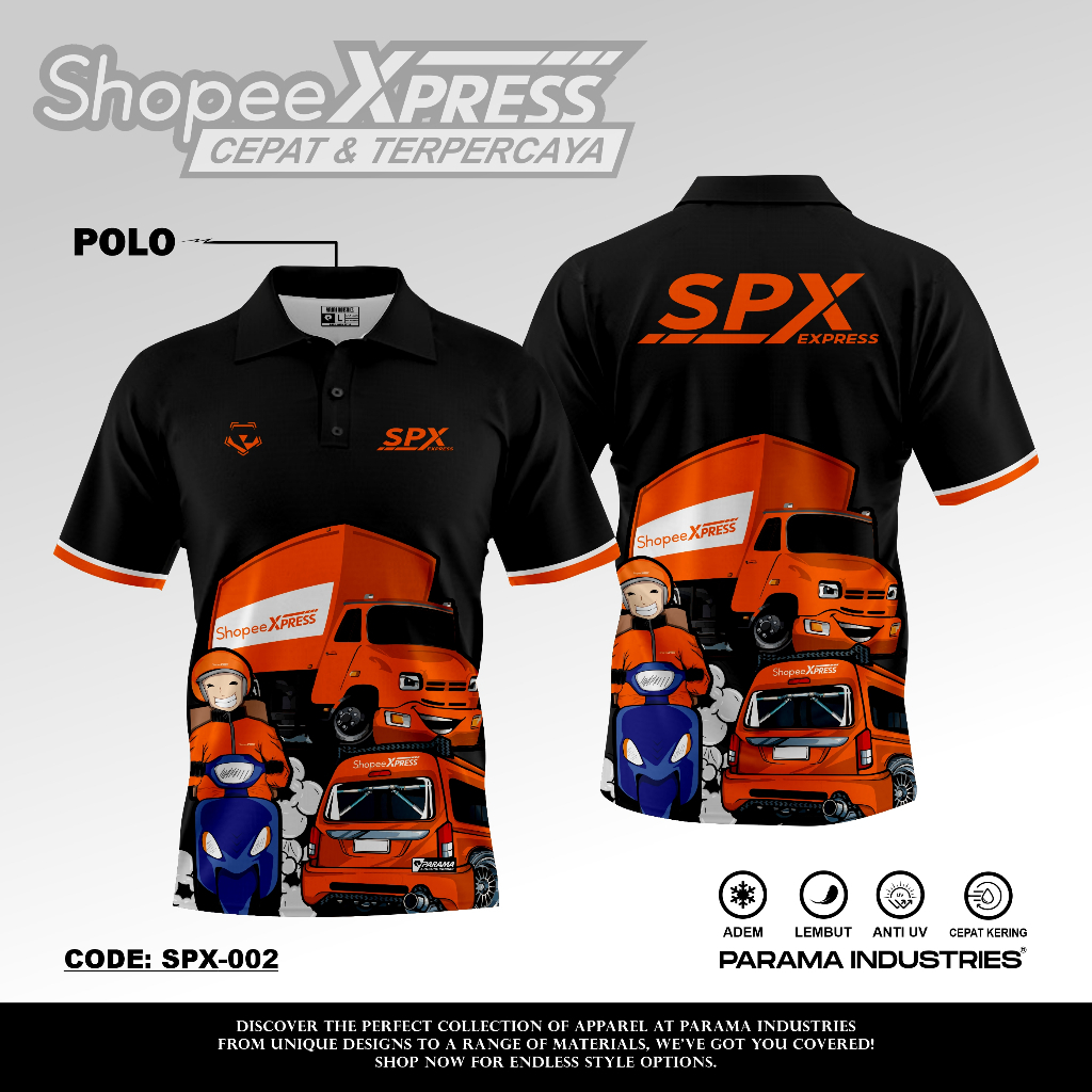 Jual [Ready Stock] Parama Premium Jersey Polo Anti Gerah | Kurir Paket ...