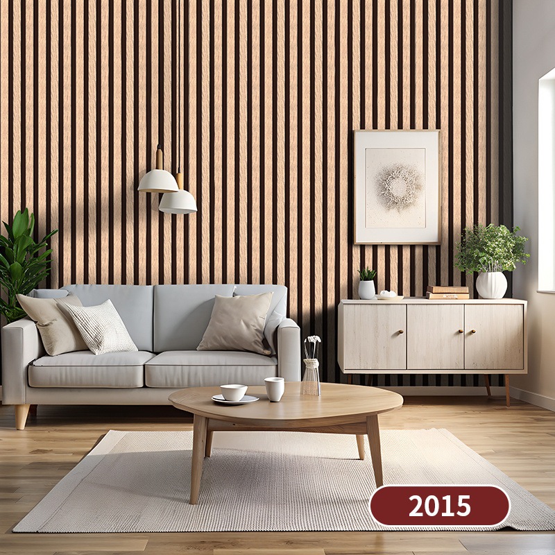 Jual Wallpaper Dinding Kayu Serat Coklat Tua 9m S D 10m X 45cm Shopee