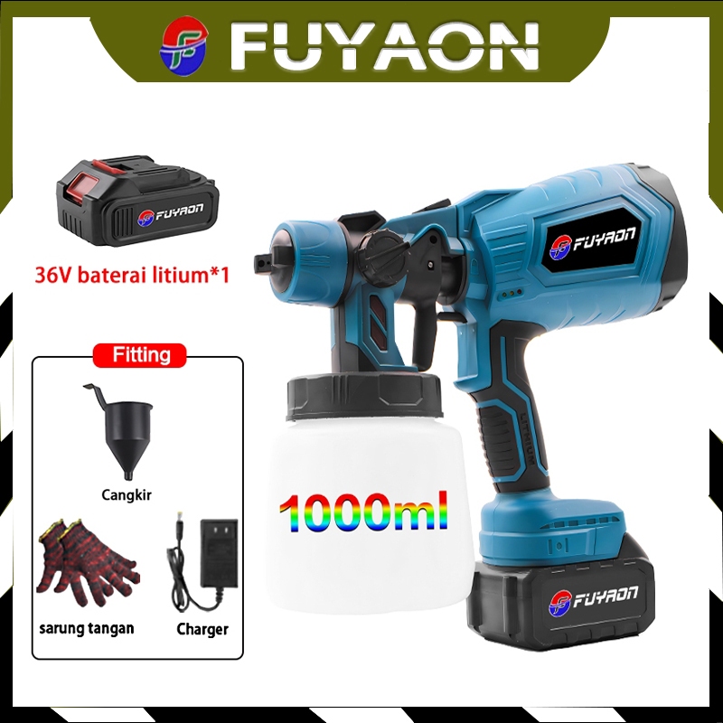 Jual ⭐️-COD-⭐️Ready stock FUYAON alat semprot cat listrik kompresor cat ...