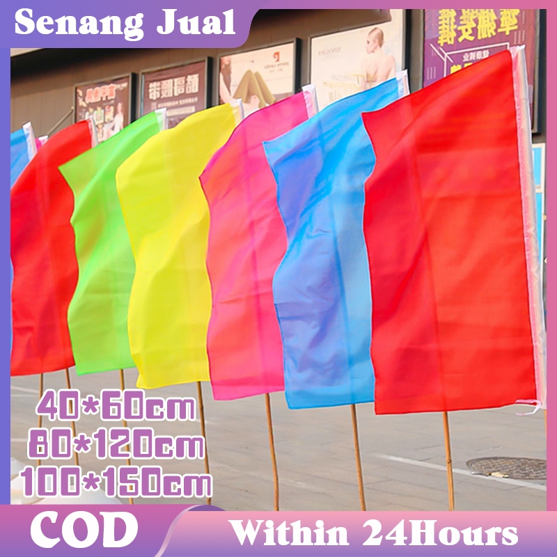 Jual 10Pcs Bendera Warna Polos Warna Yang Berbeda / Bendera Vertikal ...