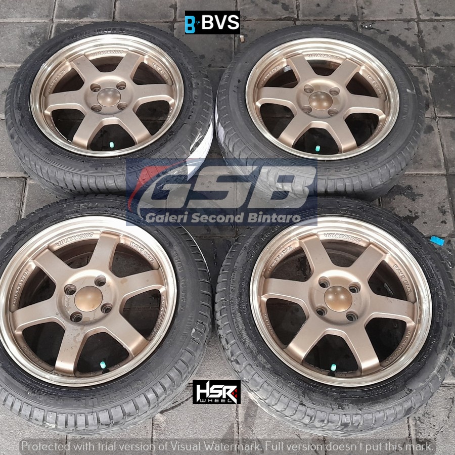 Jual VELG MOBIL BEKAS BERKUALITAS MODEL TE37 R15X6,5 4X100 ET 38 BRONZE + D800(2022) 185 55 R15 ...