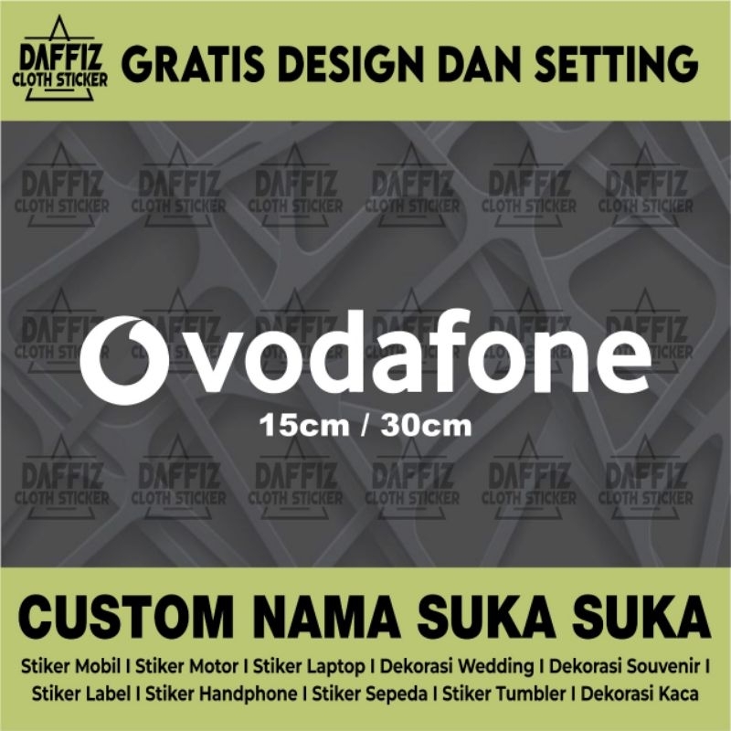 Jual STICKER CUTTING VODAFONE | STICKER CUTTING CUSTOM | Shopee Indonesia