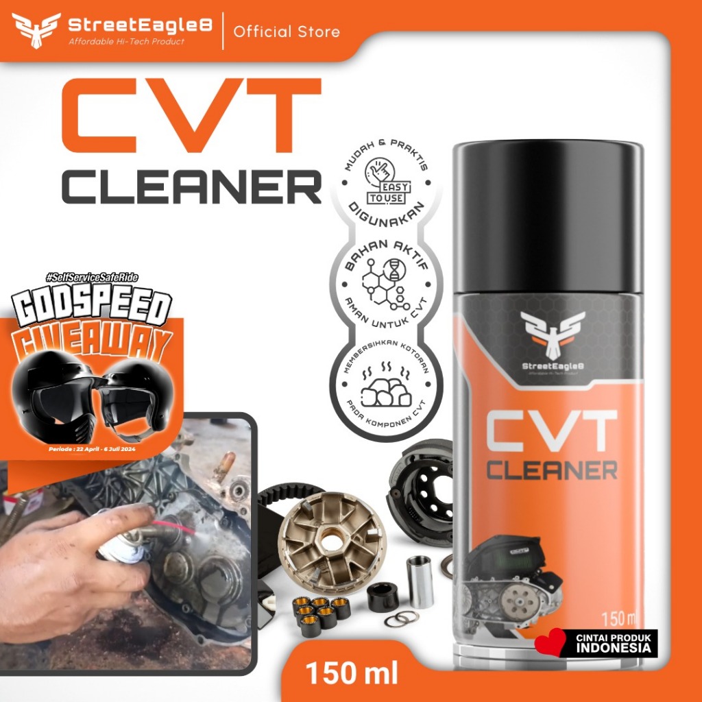 Jual STREET EAGLE 8 Pembersih CVT Motor Matic / Pembersih Belt CVT ...
