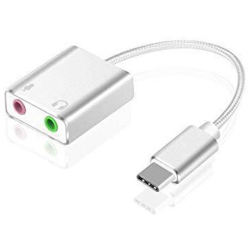 Jual GSc External USB Type C Sound card 35 mm Aux Microphone Soundcard ...