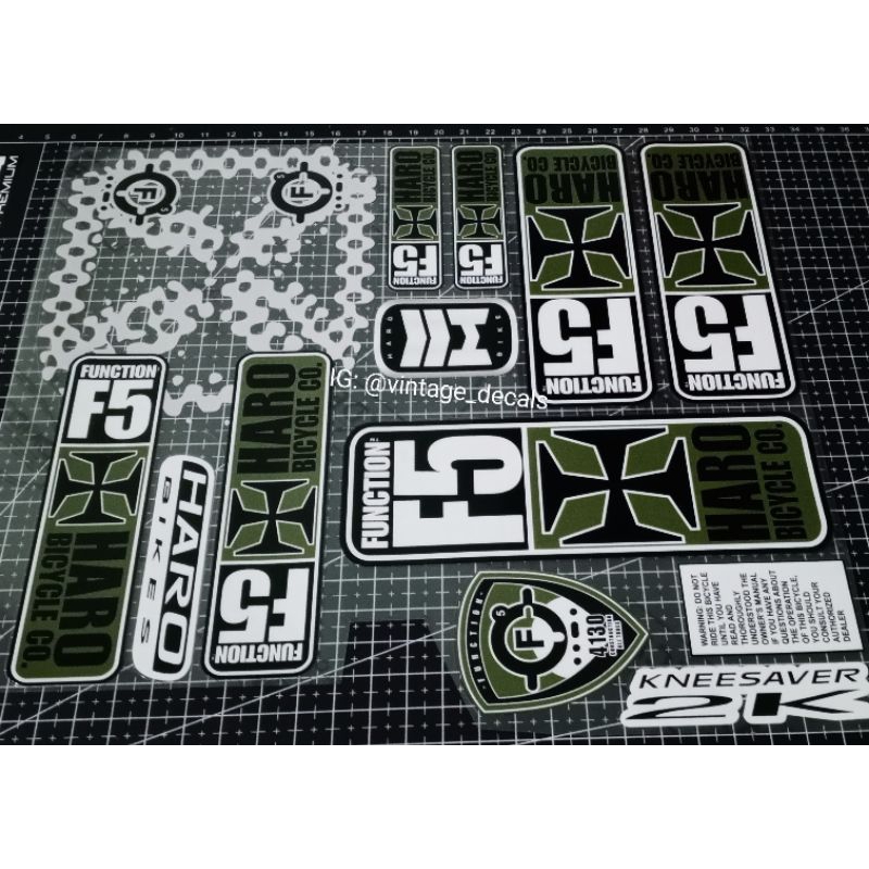 Jual sticker decals replacement BMX Haro F5 function | Shopee Indonesia