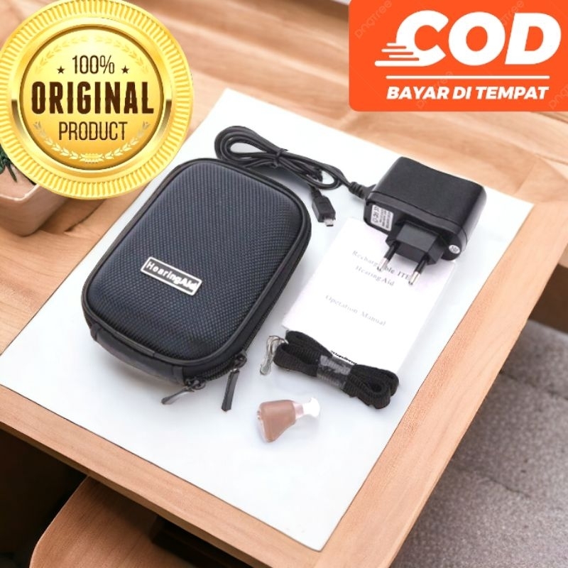 Jual Alat Bantu Dengar Charger Telinga Orang Tua Hearing Aid K88 Original Hearing Aid Taff ...