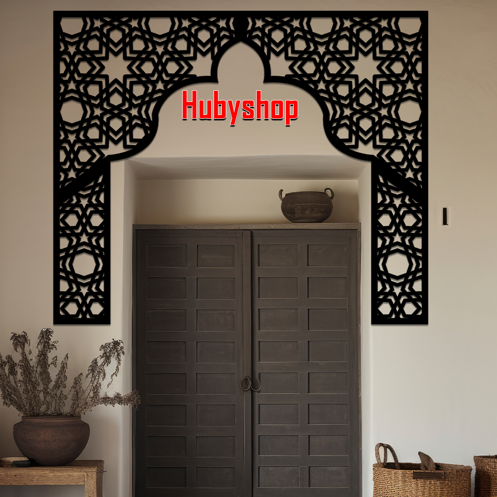 Jual Hiasan Dinding "Mihrab Musholla Kubah" Bahan Cutting Kayu Plywood ...