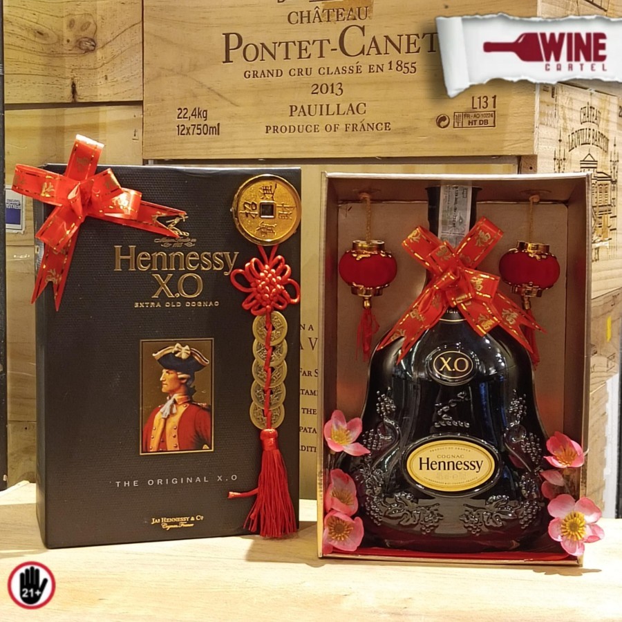 Jual HAMPERS Box CNY IMLEK Set Hamper COGNAC Hennessy XO Cognac ...