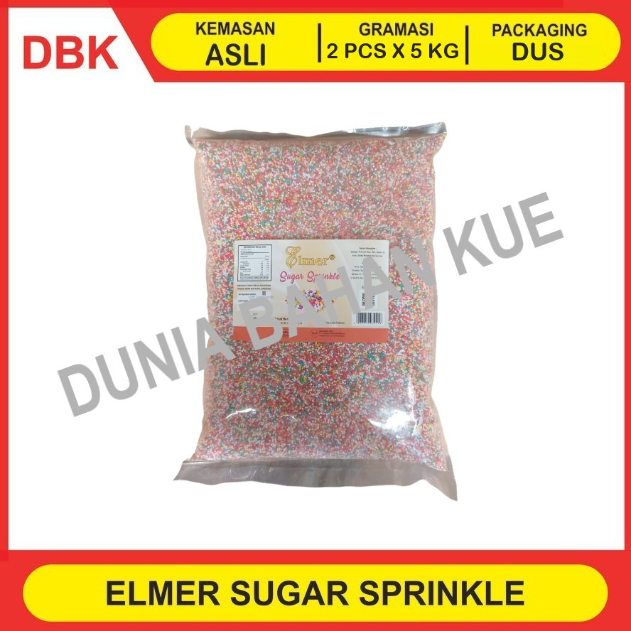Jual ELMER SUGAR SPRINKLE 5 KG - 1 DUS 2 PCS / GULA BUTIR / TRIMIT ...