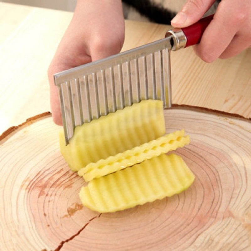 Jual Pisau Ulir Gelombang Pemotong Irisan Kentang Acar Wave Slicer ...