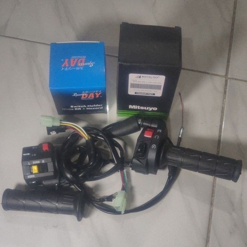 Jual Holder kanan ninja KSR mitsuyo saklar kiri RR sport day set ...