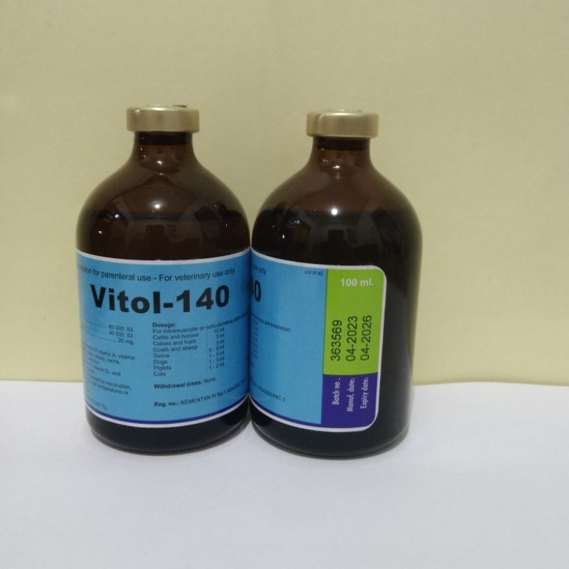 Jual vitol 140 ~ kemasan 100ml (vitamin AD3E) | Shopee Indonesia