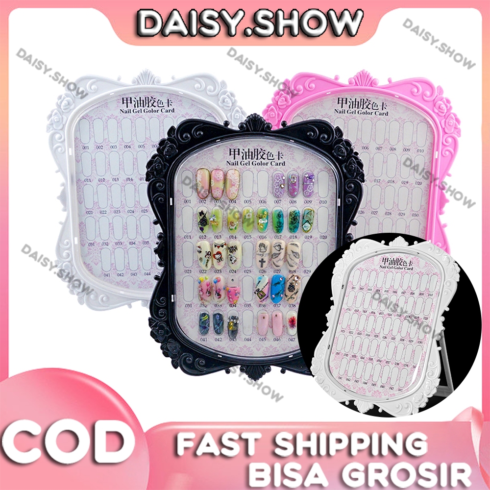 Jual Display Nail Art Bingkai Papan Nail Display Kuku Palsu Nail Art ...