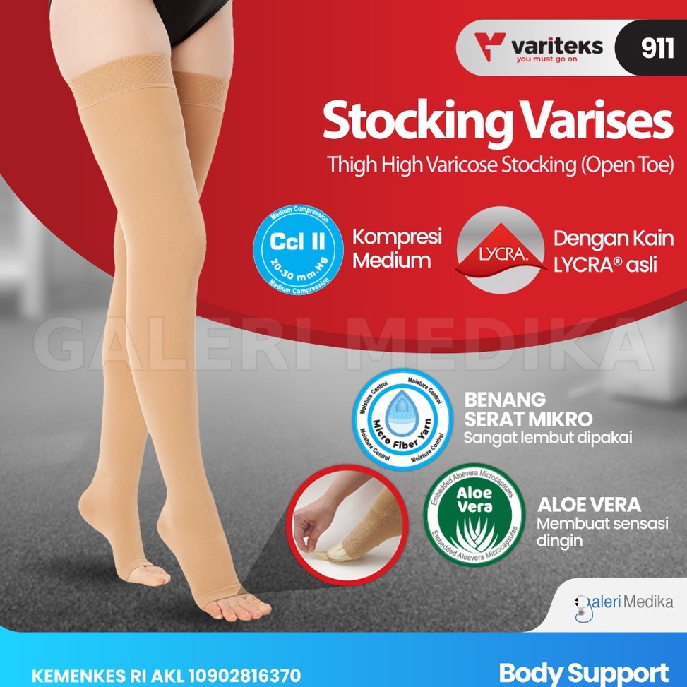 Jual Stoking Varises Stocking Varises Variteks 911 Kompresi Menengah ...