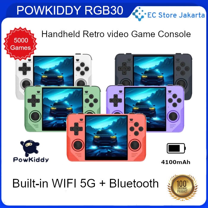 Jual POWKIDDY RGB30 Handheld Portable Game Console Retro Video Game Classic Player | Shopee ...
