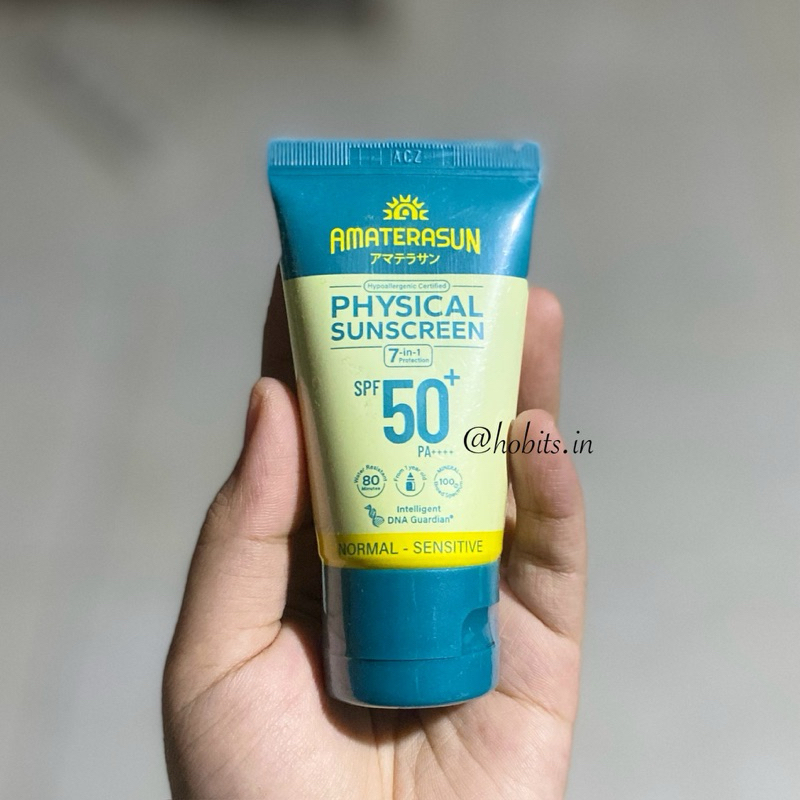 Jual (30gr kecil) [CERTIFIED IN VIVO] AMATERASUN Physical Sunscreen SPF ...