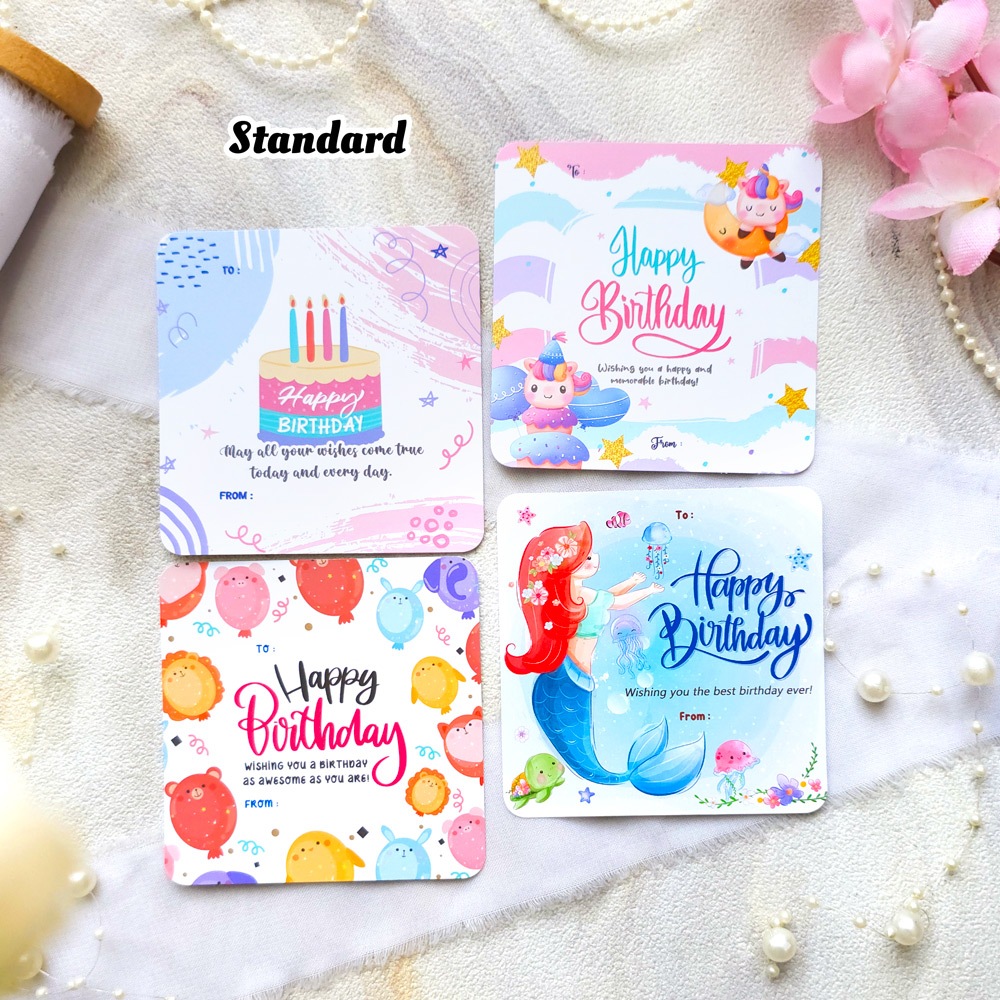 Jual KARTU BIRTHDAY ULTAH ULANG TAHUN MINI, HANGTAG GREETING CARD ...