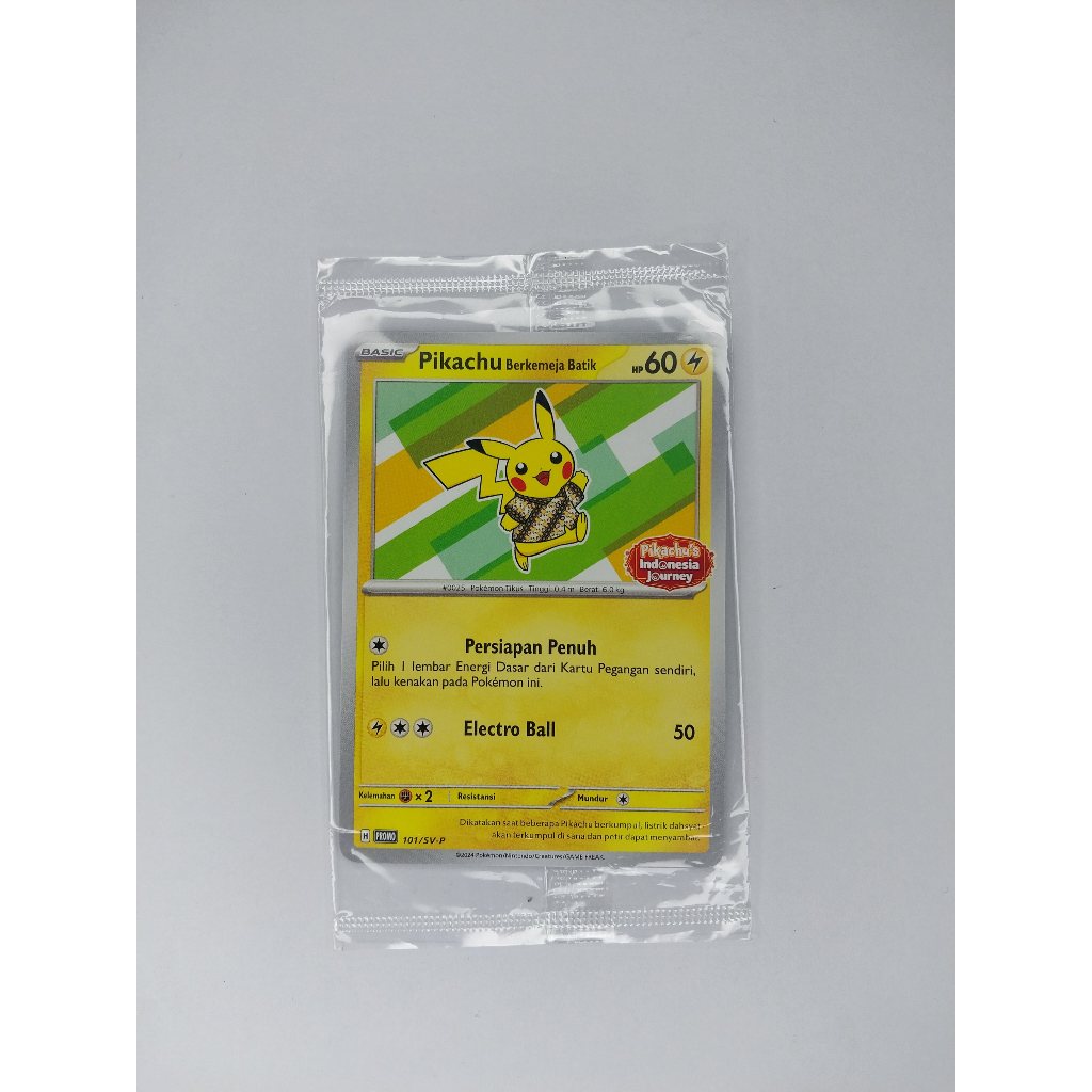 Jual TCG Pokemon Indonesia Pikachu Berkemeja Batik | Shopee Indonesia