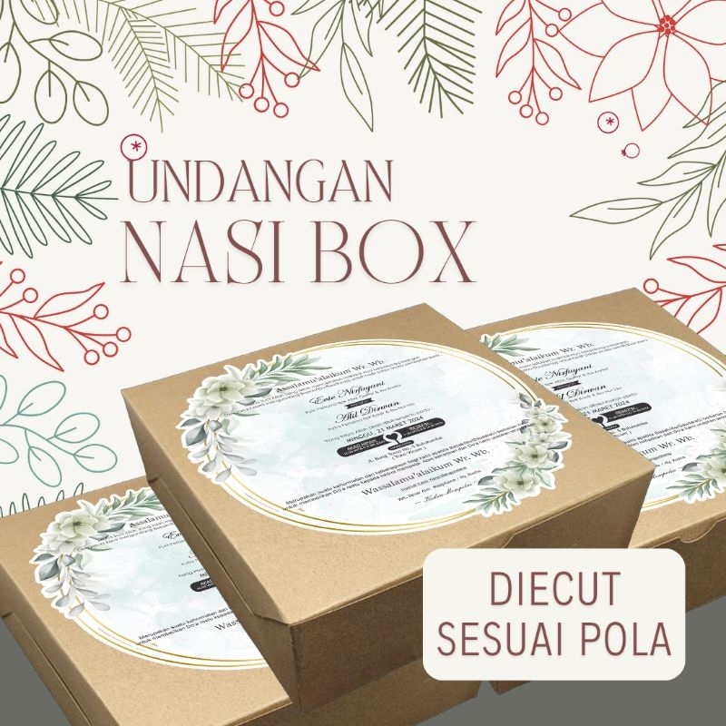 Jual Undangan Pernikahan - Undangan Nasi Box - Undangan punjungan ...