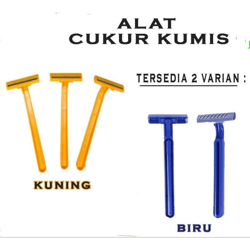 Jual Alat cukuran Jenggot Kumis 2 mata pisau murah dan tajam | Shopee ...