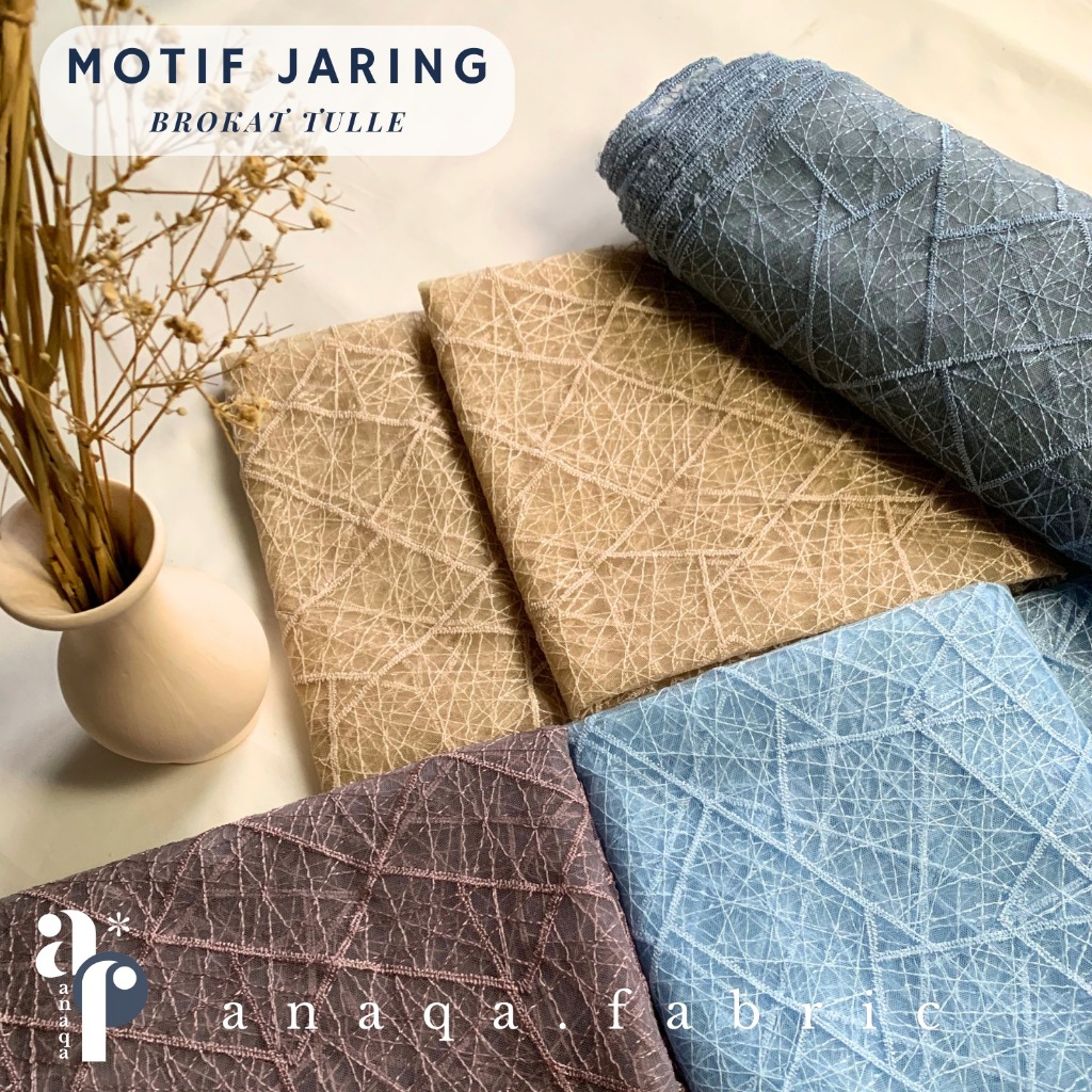 Jual ½ meter Kain Brukat PREMIUM // Brokat Tile Prancis bahan Kebaya ...