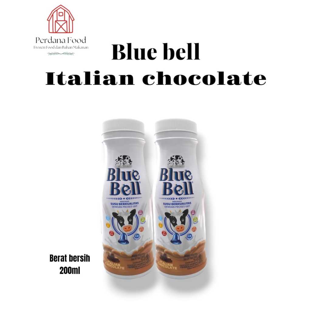 Jual BLUE BELL Susu Italian Chocolate Botol 200 ml | Shopee Indonesia