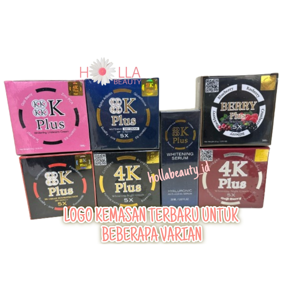 Jual 4K PLUS WHITENING CREAM 5X / 4K GOJIBERRY / 4K BERRY PLUS / 4K DAY ...