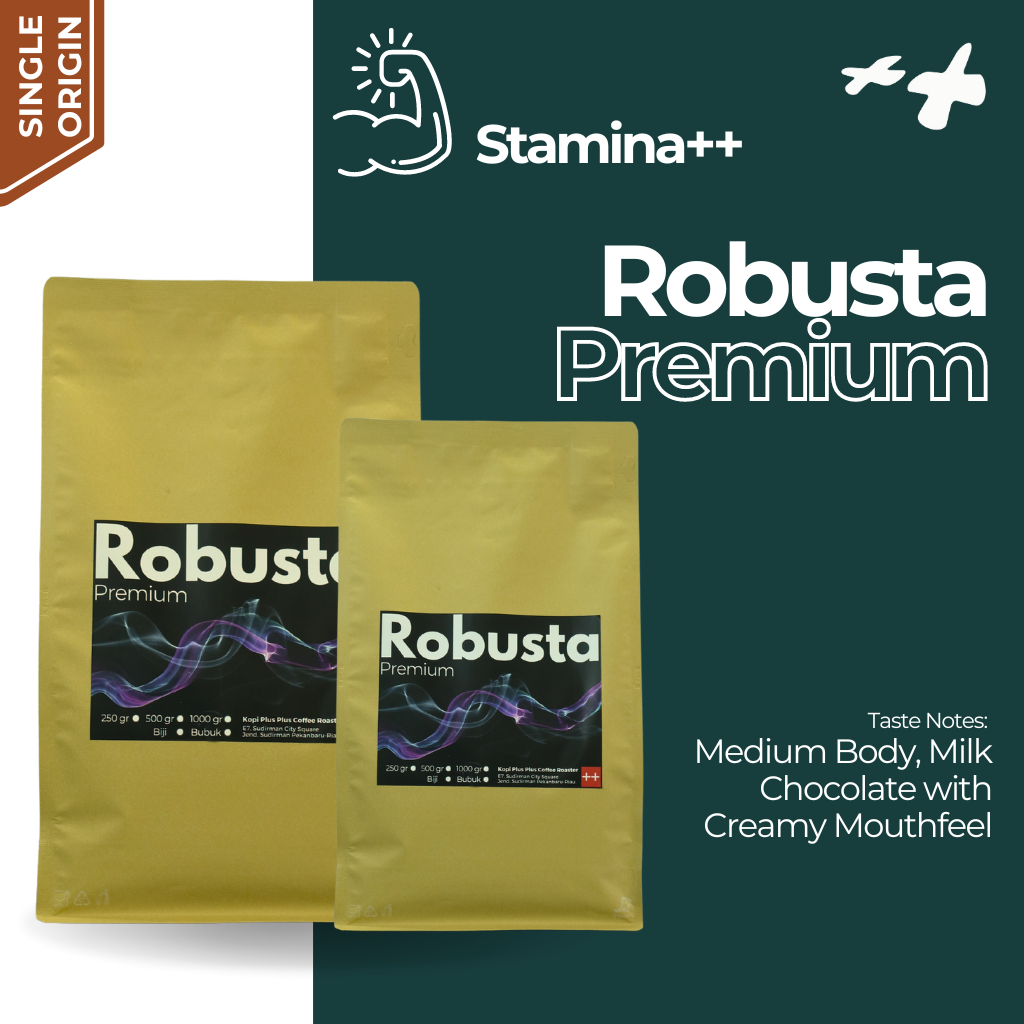 Jual Kopi Plus Plus Robusta Premium Biji Kopi Kuat Premium Bubuk ...