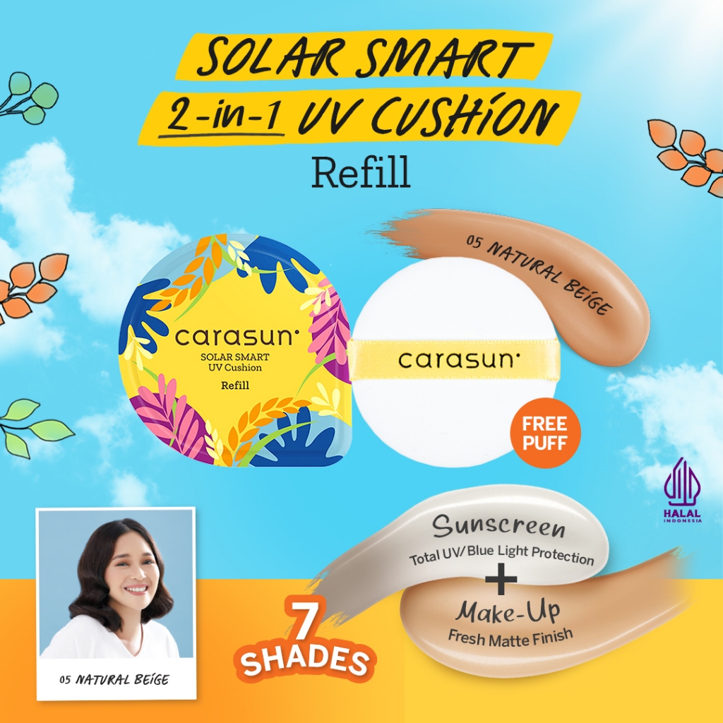 Jual Carasun Solar Smart UV - Sun Cushion SPF 50+ PA++++ Refill ...