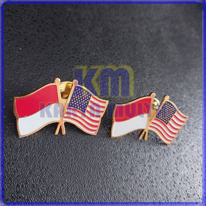 Jual Flag Pin Indonesia Amerika - Pin Bendera Persahabatan Indonesia ...