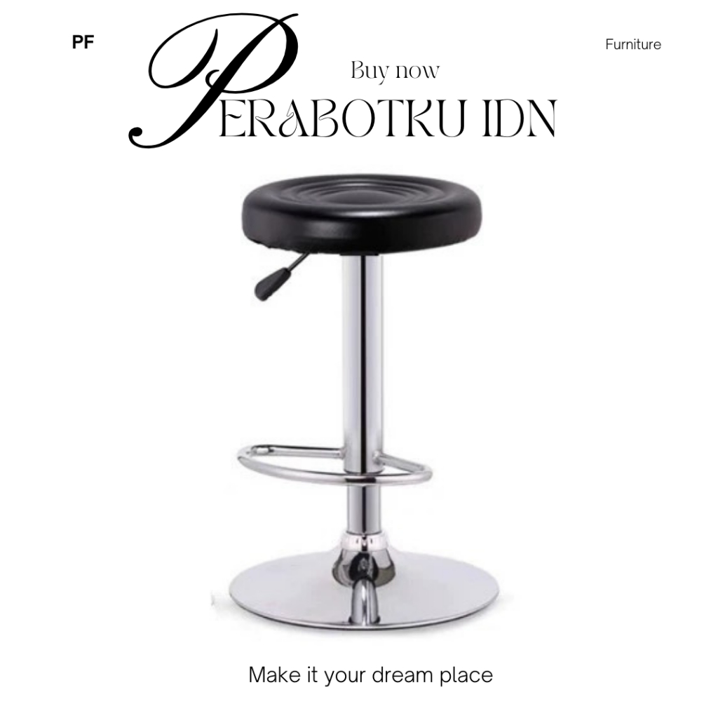 Jual BARSTOOL BULAT KURSI BAR TINGGI BAR STOOL KURSI TINGGI HIDROLIK ...