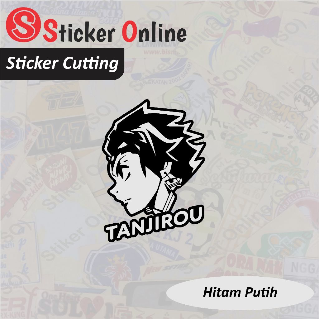 Jual Stiker Yaiba Tanjirou | Sticker Cutting Demon Slayer Motor Mobil ...