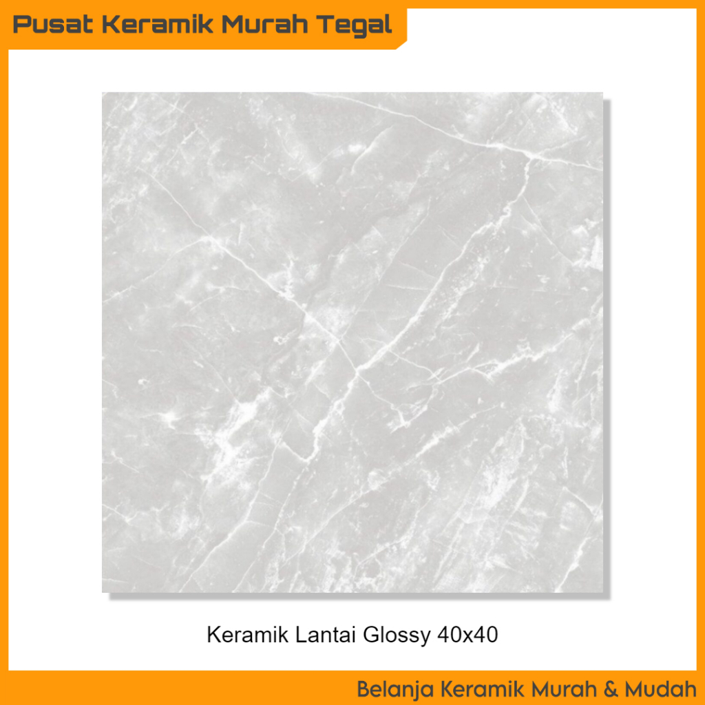 Jual Keramik Lantai Mengkilap 40x40 Heliconia Grey Abu Motif (Tegal ...