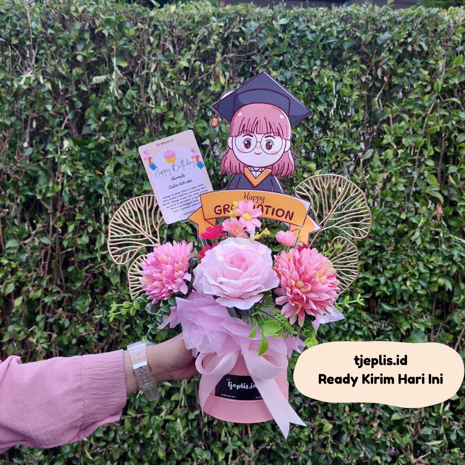Jual [BISA KIRIM HARI INI] Buket Bunga Topper Wisuda (Dumpling ...