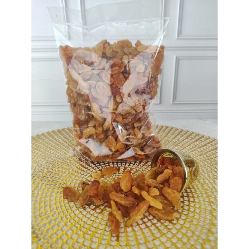 Jual Kismis Golden Raisin 500gr |Kismis Kuning Besar | Kismis Asam ...