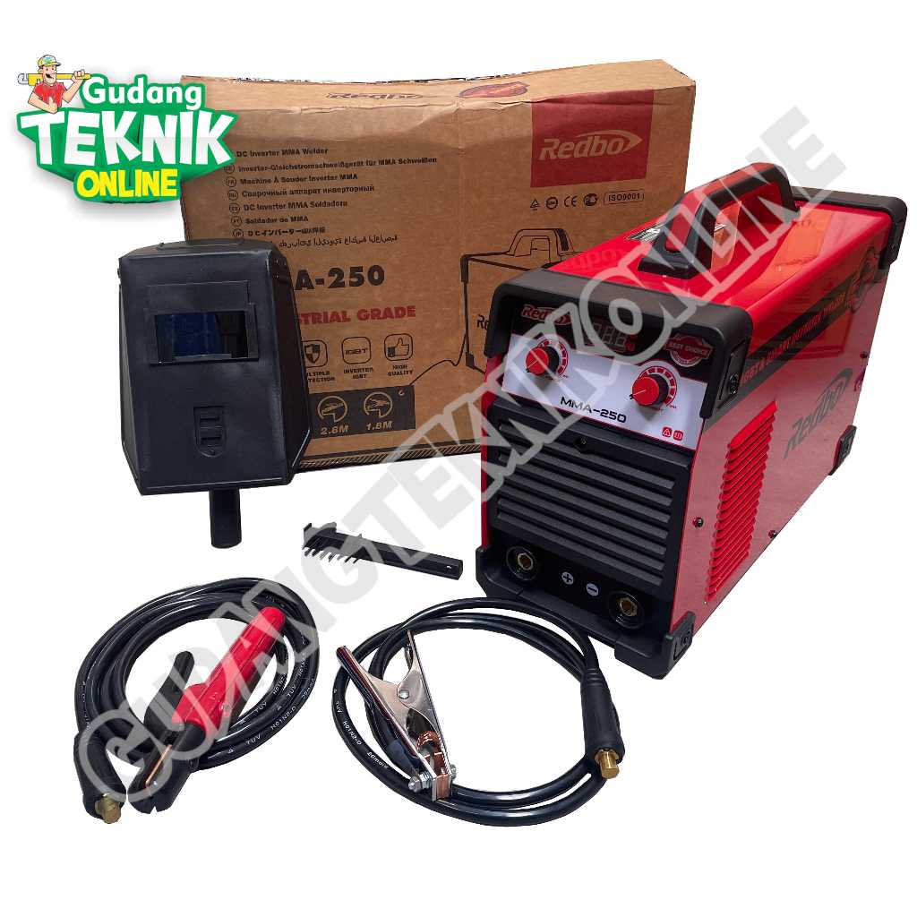 Jual REDBO Mesin Las MMA250 MMA250S 1 3 PHASE / Mesin Las Listrik Trafo Travo Trapo MMA 250 ...