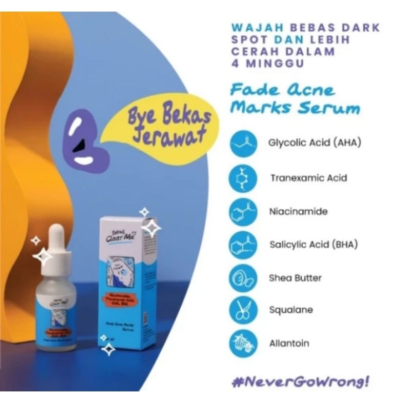 Jual DERMIES Clear Me Fade Acne Marks Serum 15ml | Shopee Indonesia