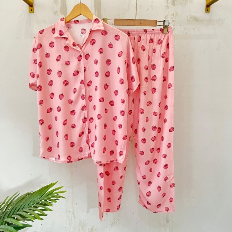Jual ONE SET RAYON PREMIUM SETELAN BUSUI RAYON | PIYAMA MENYUSUI | SET ...