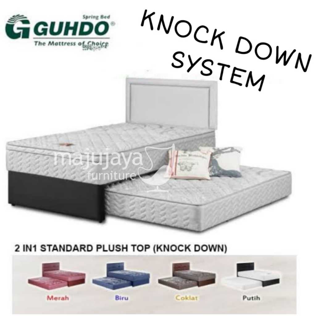 Jual Kasur Springbed 2in1 Guhdo Standard Plushtop Knock Down 2 in 1 bongkar pasang | Shopee ...