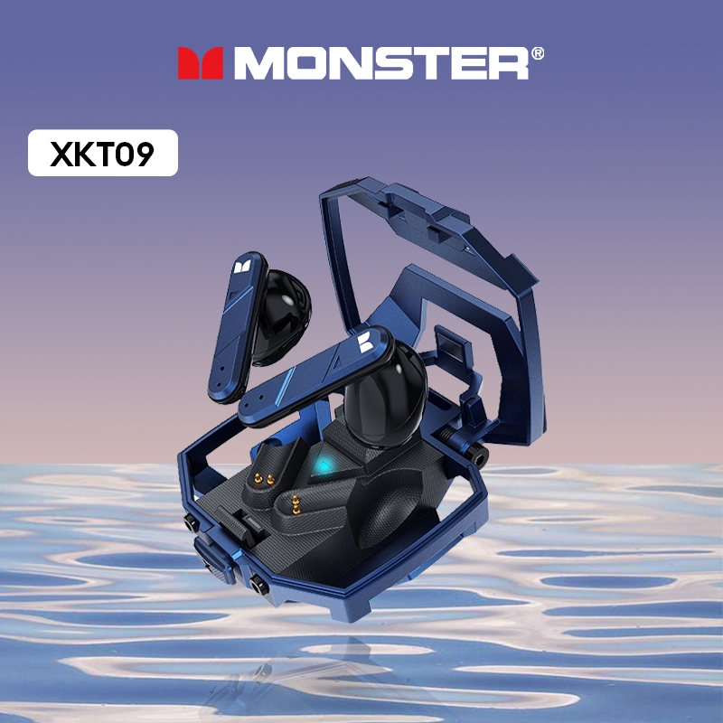 Jual Monster XKT09 Wireless Bluetooth Earphone V5.2 Low Latency Gaming ...