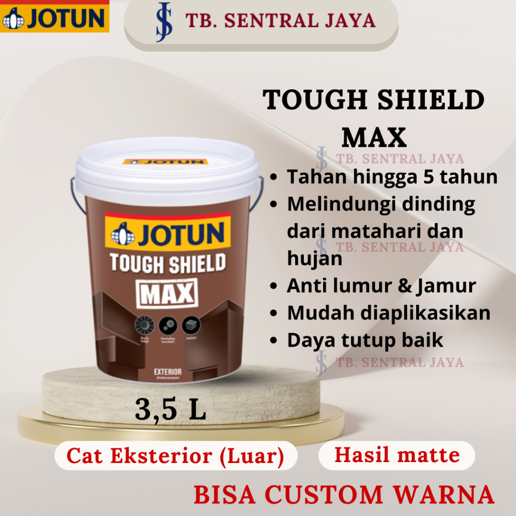 Jual Jotun Tough Shield Max 3,5 Liter/Cat Tembok Luar/Bisa Custom Warna | Shopee Indonesia