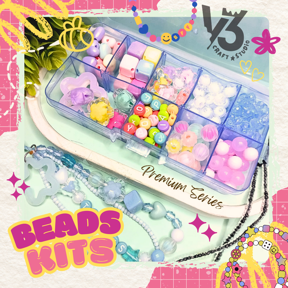 Jual Paket 1 DIY Mote Manik Beads Kits | Set Meronce Kerajinan Tangan ...