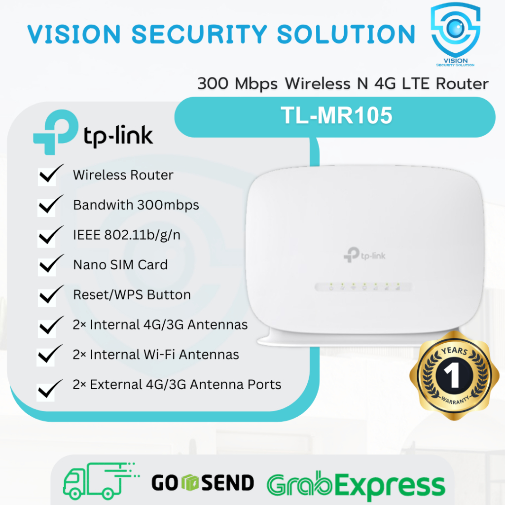 Jual TP-Link TL-MR105 Router Wireless N 4G sim card 300 Mbps | Shopee ...