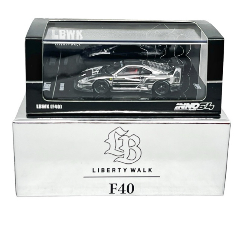 Jual Inno 64 LBWK Ferrari F40 Chrome Silver Hobby Expo China 2024 ...