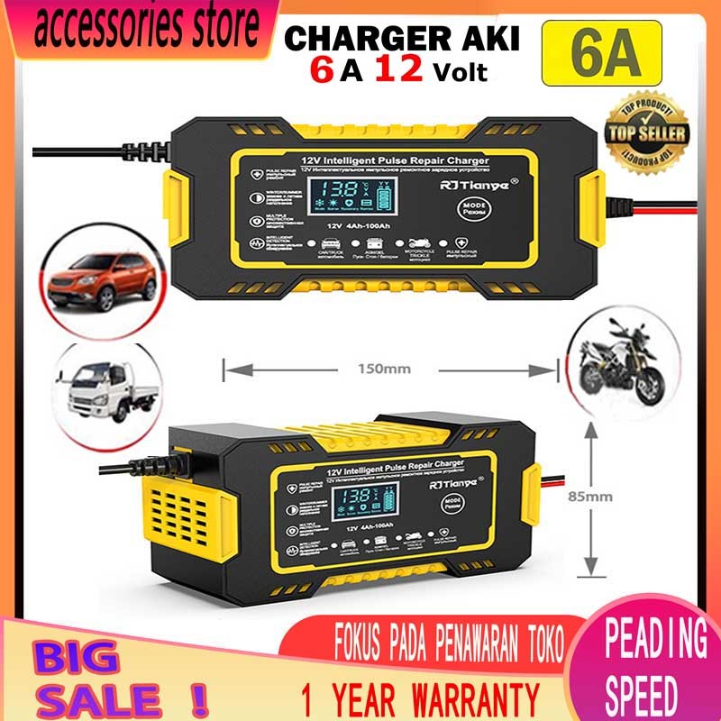 Jual Charger aki motor dan mobil / CHARGER AKI MOBIL MOTOR / alat cas ...