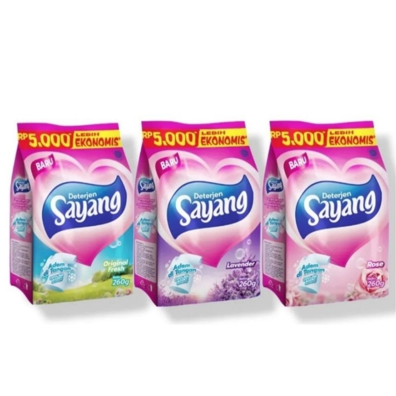 Jual Detergent Sayang 220 gr kemasan sachet | Shopee Indonesia